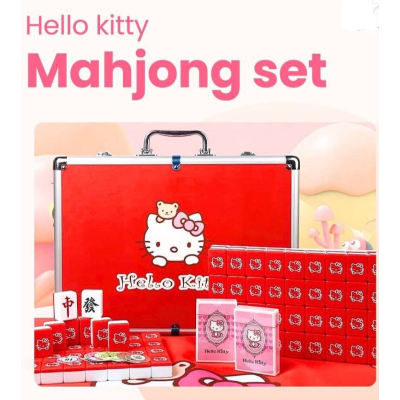 Hello kitty mahjong set | Shopee Singapore