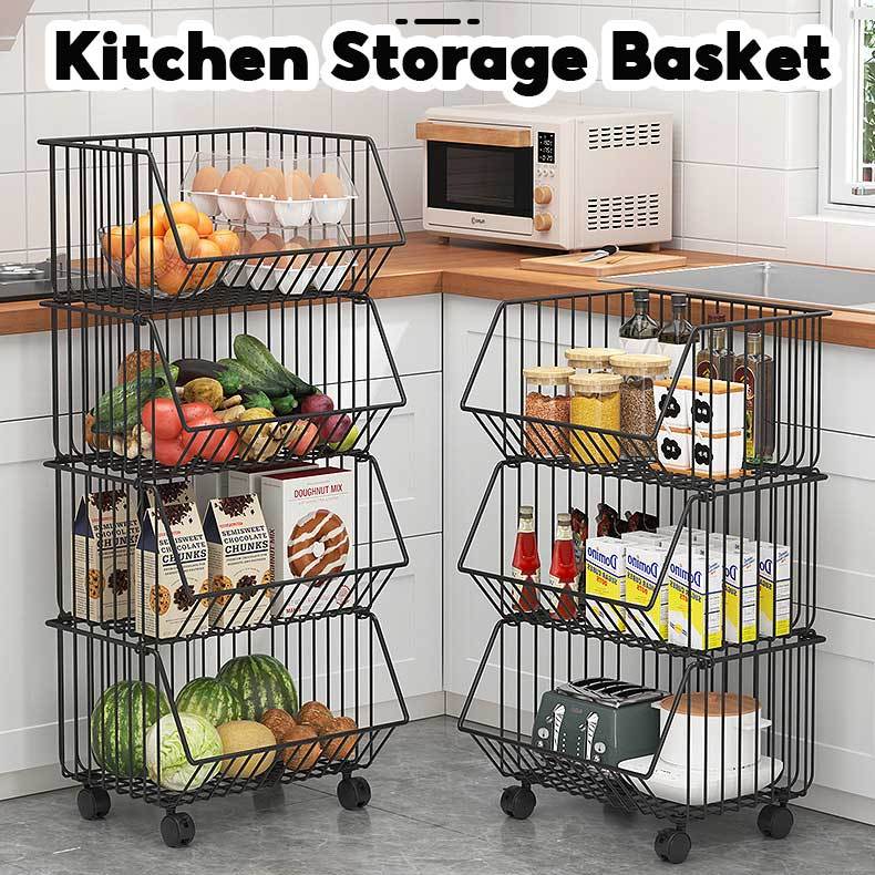 EmmAmy Multi-functional storage basket multilayer storage basket ...