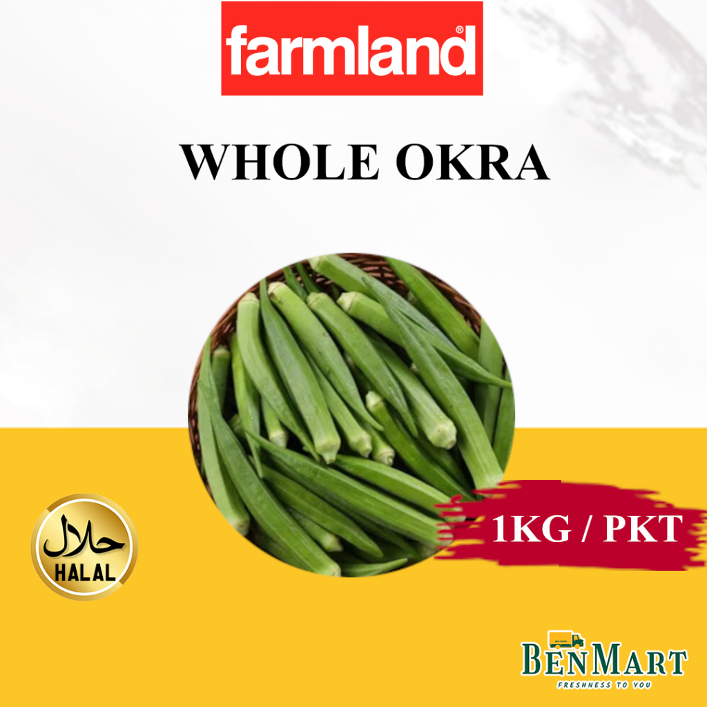 [BenMart Frozen] Farmland Whole Okra Lady Finger 1kg - Vegetable ...