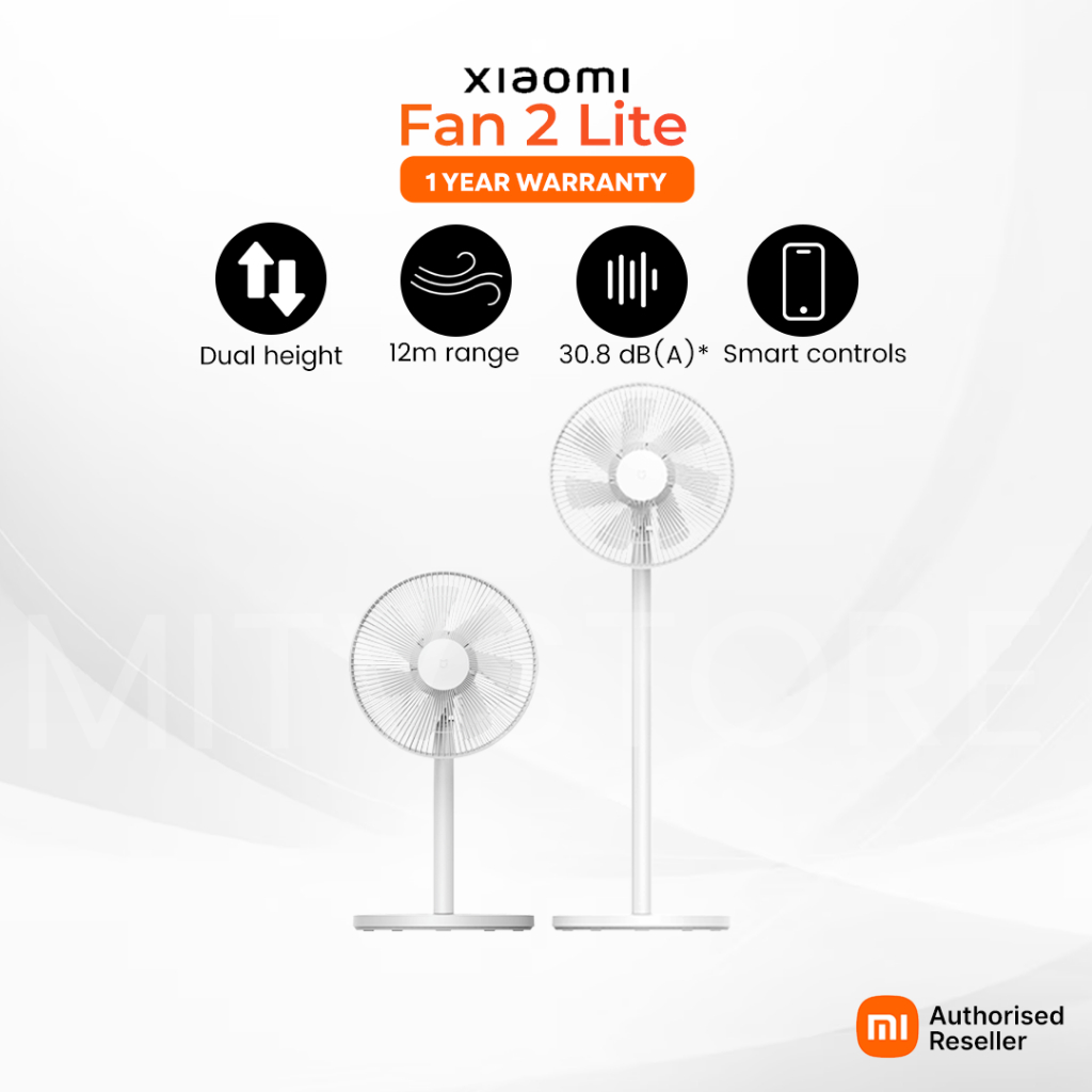 Xiaomi Mi Fan 2 Lite | Dual height | Smart Controls | Shopee Singapore