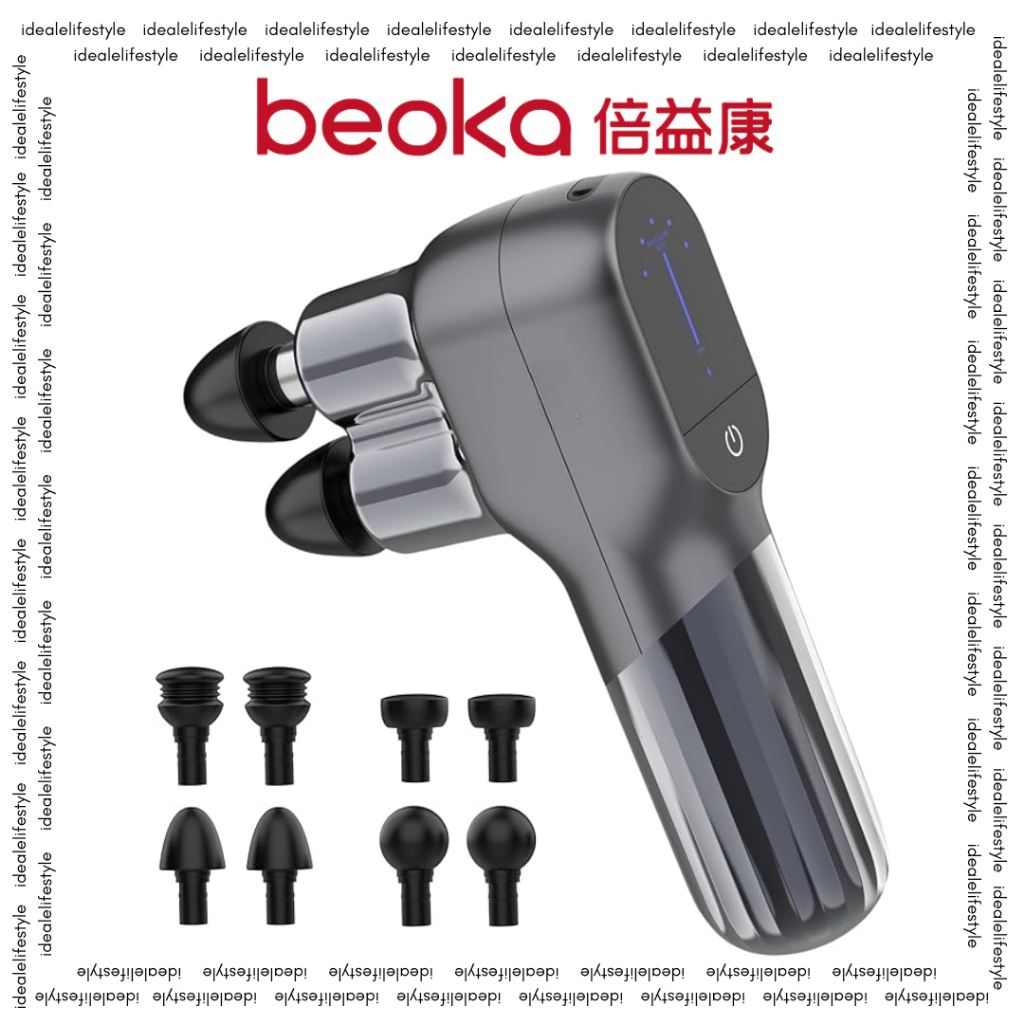Beoka F5 Double-Head Mini Massage Gun, Deep Tissue Percussion Muscle ...