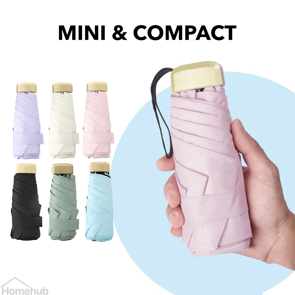 Homehub Mini Umbrella Lightweight Small Foldable Compact UV Pocket ...