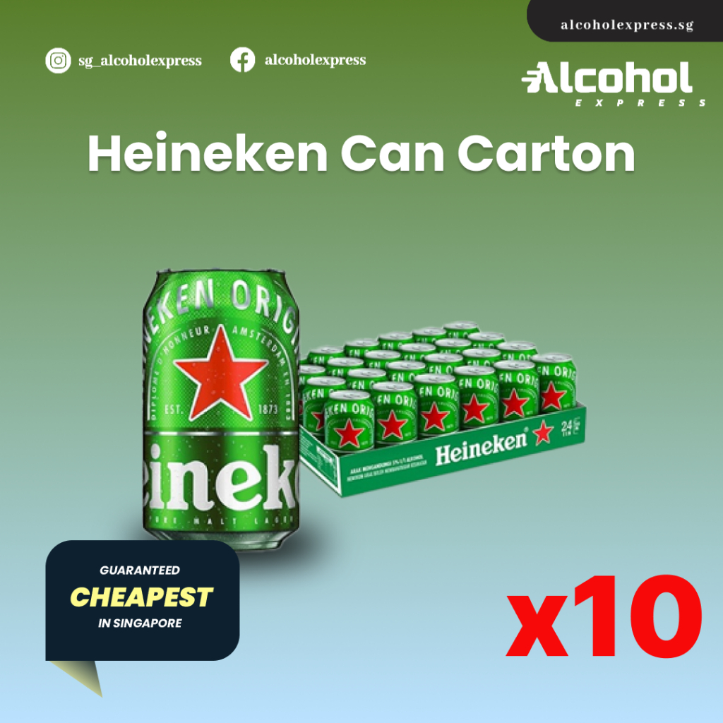 Heineken Beer Can Case 320ml SG (BBD 06/25) | Shopee Singapore