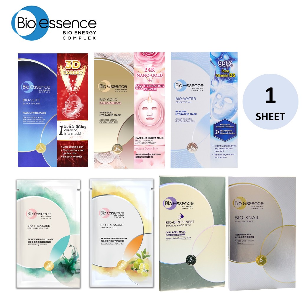 BIO ESSENCE Premium Sheet Mask Range 1s - [4 to check out] Face Lifting ...