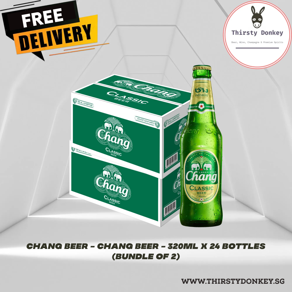 Chang Beer - 320ml x 24 Bottles (Bundle of 2) (Expiry: 09/2025 ...