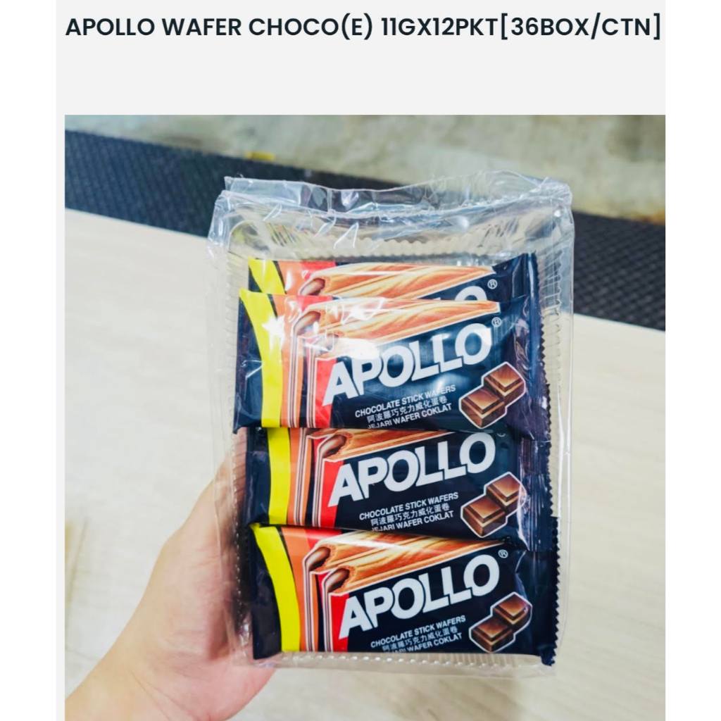 78. OFFER!! Childhood Snack "Apollo Wafer Chocolate Biscuits | Shopee ...