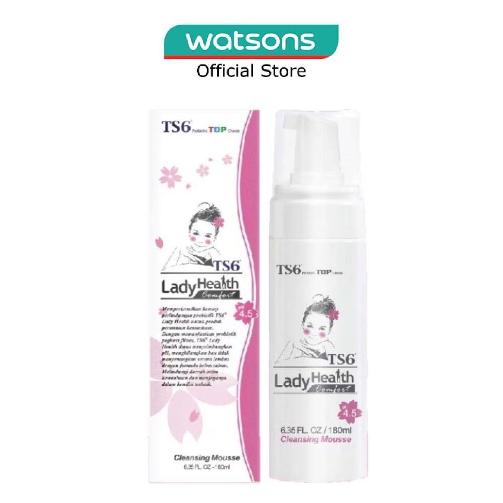 TS6 LADY HEALTH Cleansing Mousse 180ml | Shopee Singapore