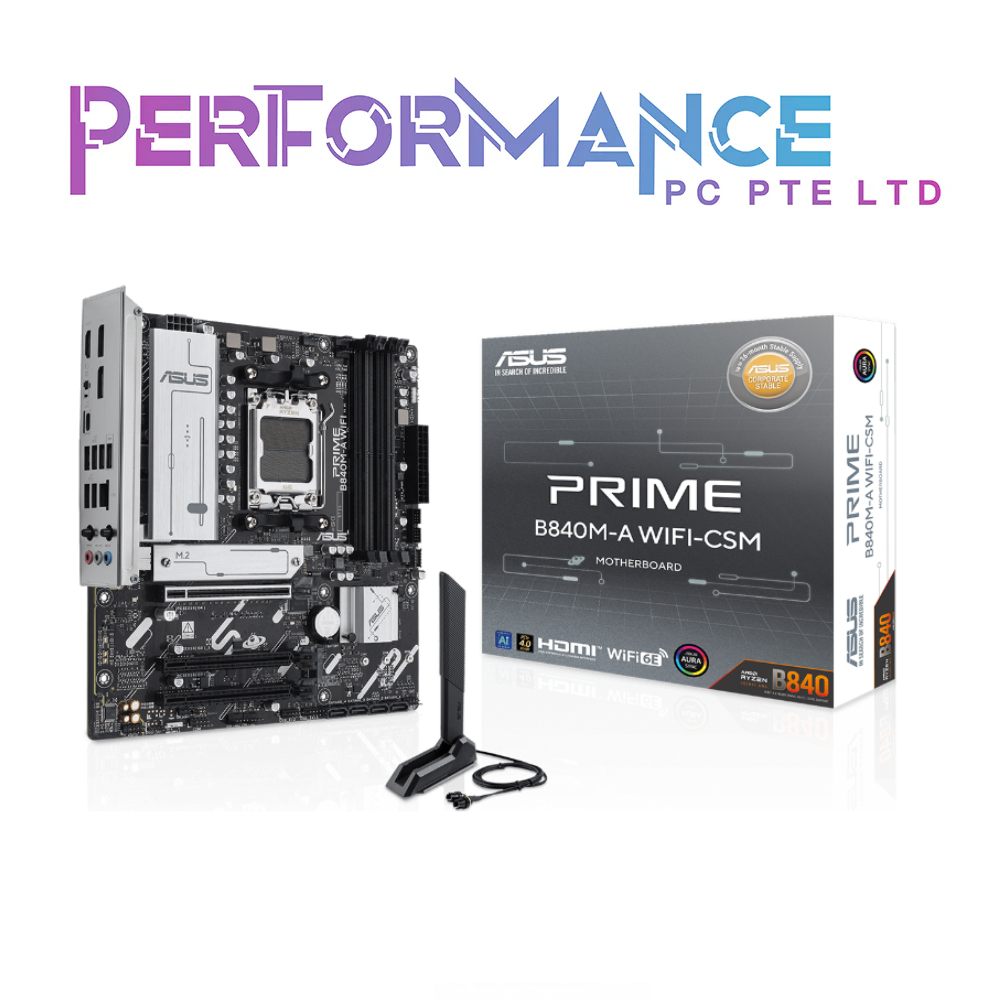 ASUS PRIME B840-PLUS WIFI-CSM AM5 DDR5 (3 YEARS WARRANTY BY AVERTEK ...
