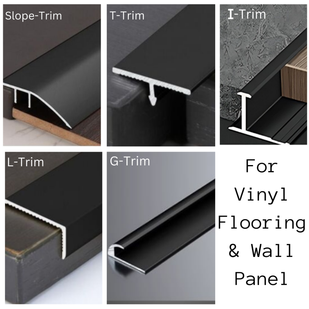 Aluminium G/L/T/Ɪ/Slope Transition Floors Strip Trimming Vinyl Floor ...