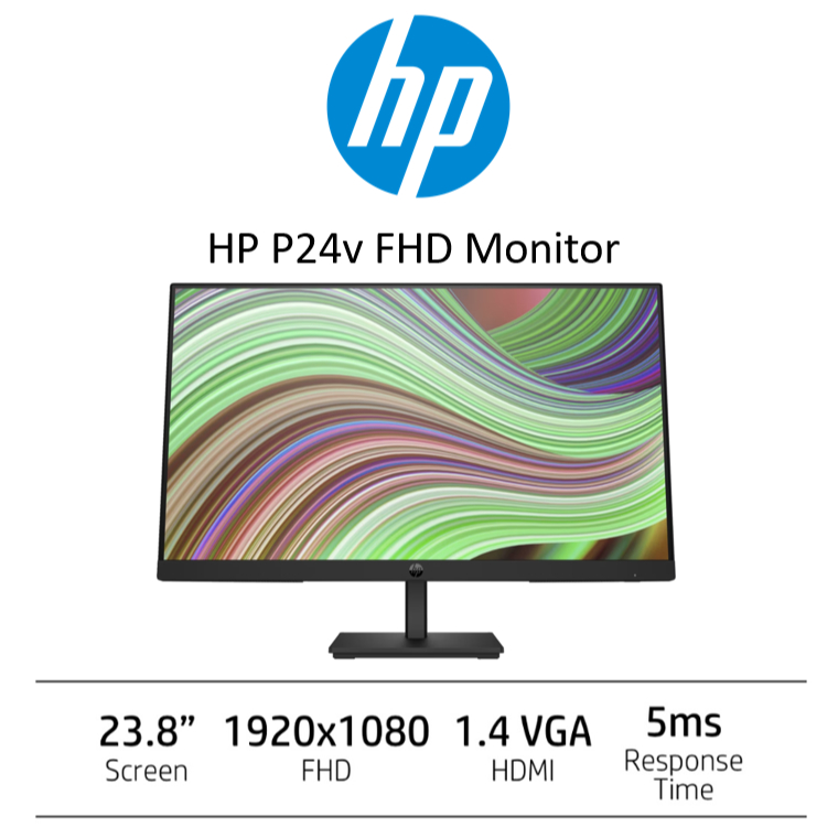 [Brand New]HP P24v G5 23.8 inch FHD Monitor |75 Hz | 3 Years Warranty ...