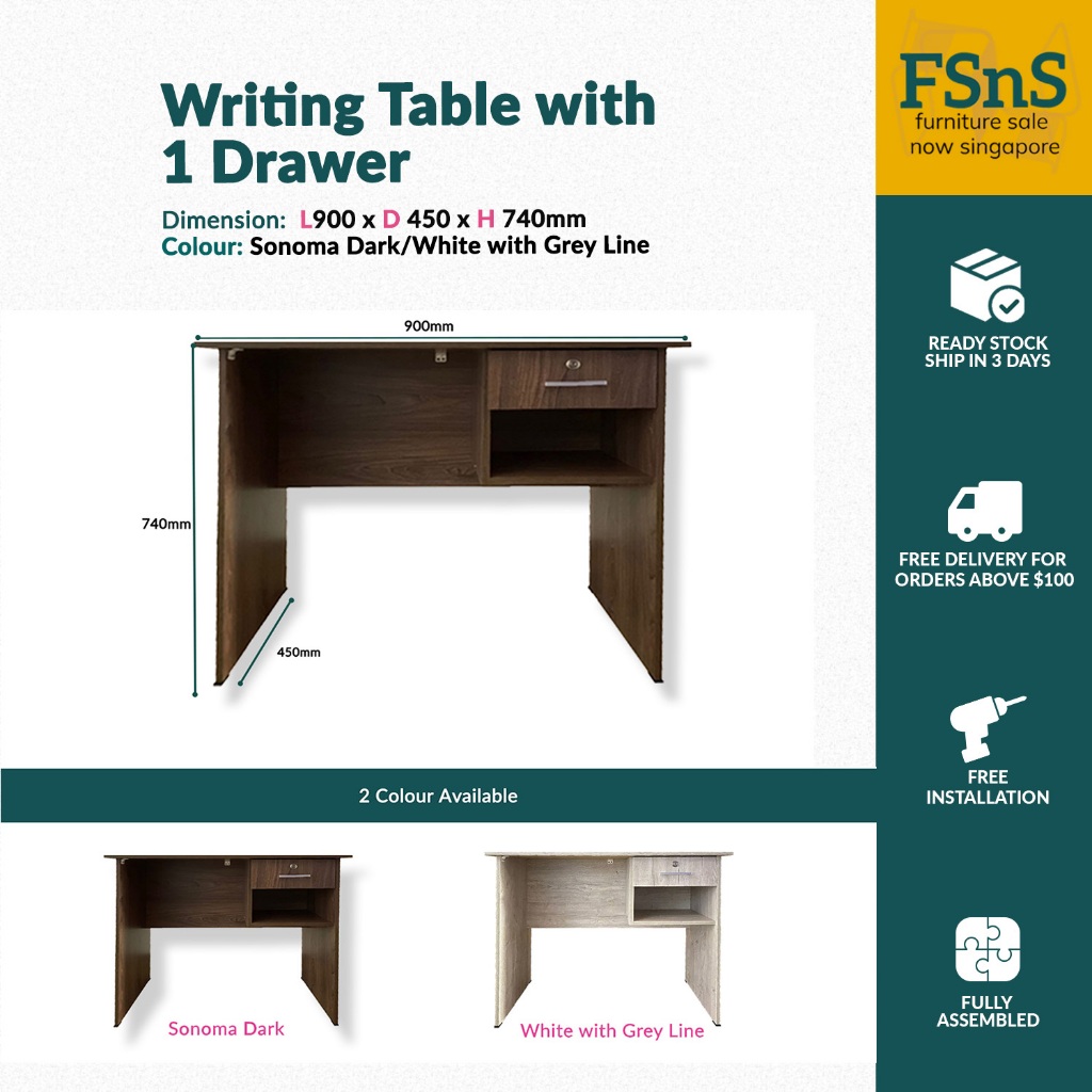 SG Ready Stock Study Desk / Computer Table / Office Table (Installation ...