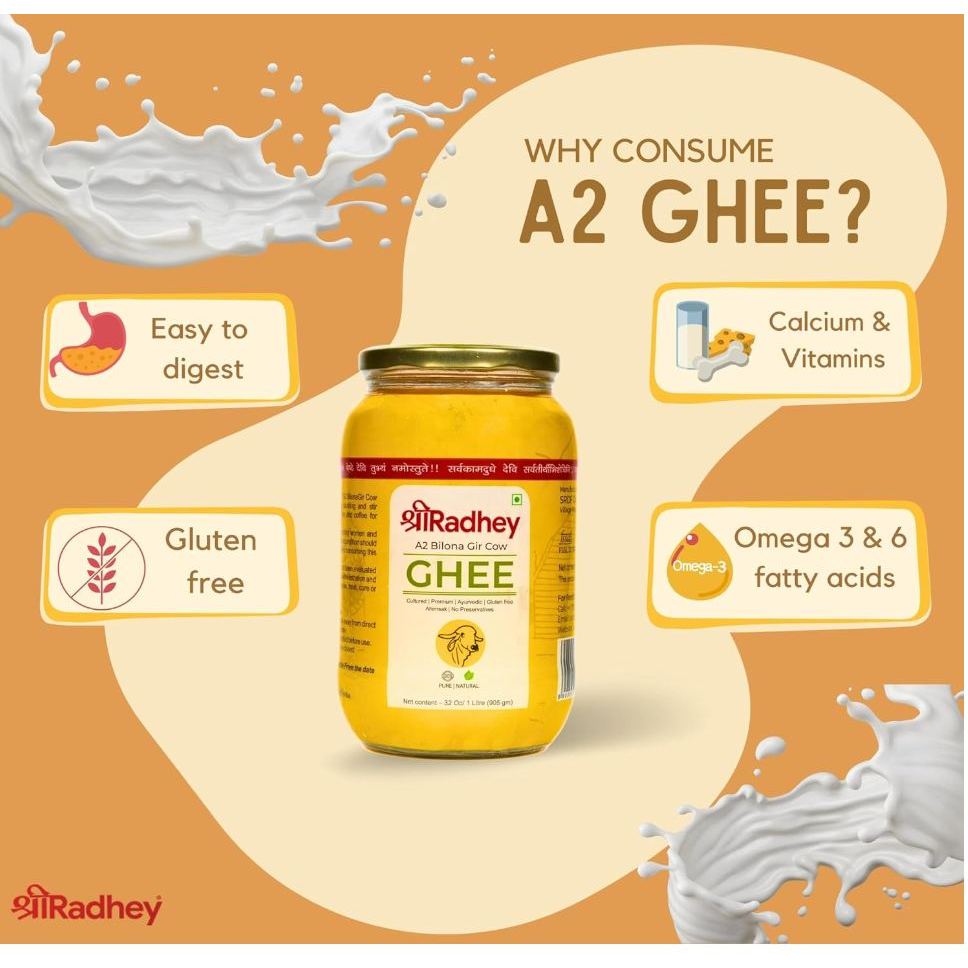 A2 Gir Cow Ghee 500ML | Pure Hand Churned B Ghee | Organic Ghee | 100 % ...