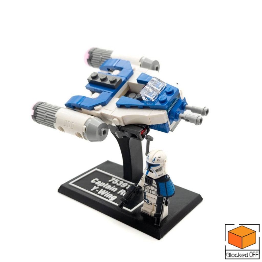 Display Stand for Lego Star Wars Captain Rex Y-Wing Microfighter (75391 ...
