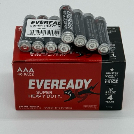 EVEREADY AAA Super Heavy Duty AAA Size Battery (Triple A Size) | Shopee ...