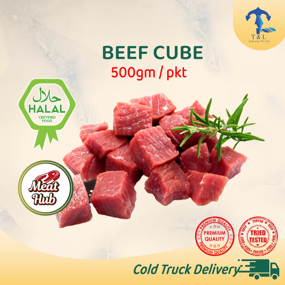 Halal Beef Cube | Meat Hub (500gm/pkt) 牛肉块 | Shopee Singapore
