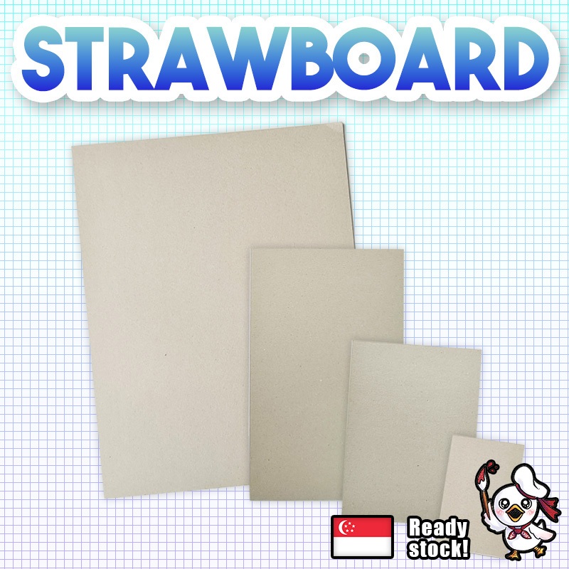 🇸🇬🚚 Straw Board / Grey Board 2mm 1200gsm | A3/A4/A5 | Hard Cardboard ...