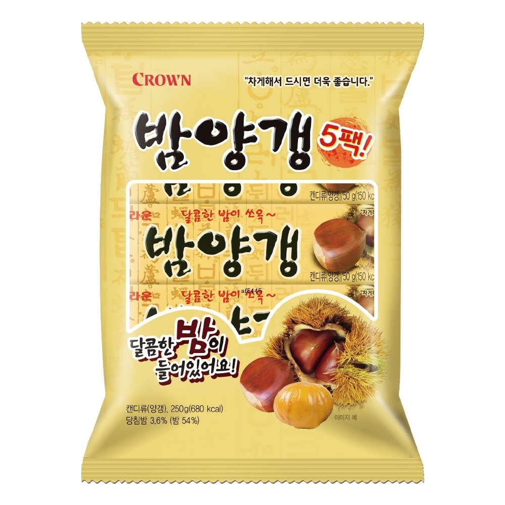 CROWN Bam Yang Gang Chestnut Red Bean Jelly Korean Traditional Dessert ...