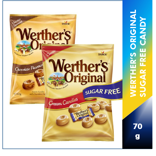 Werther's Original Sugar Free Candy 42g - 70g / Classic Cream Candies ...