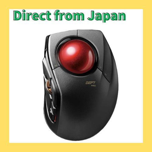 【Direct from Japan】ELECOM Trackball Mouse/Forefinger/8 Buttons/Tilt Function M-DPT1MRXBK ...