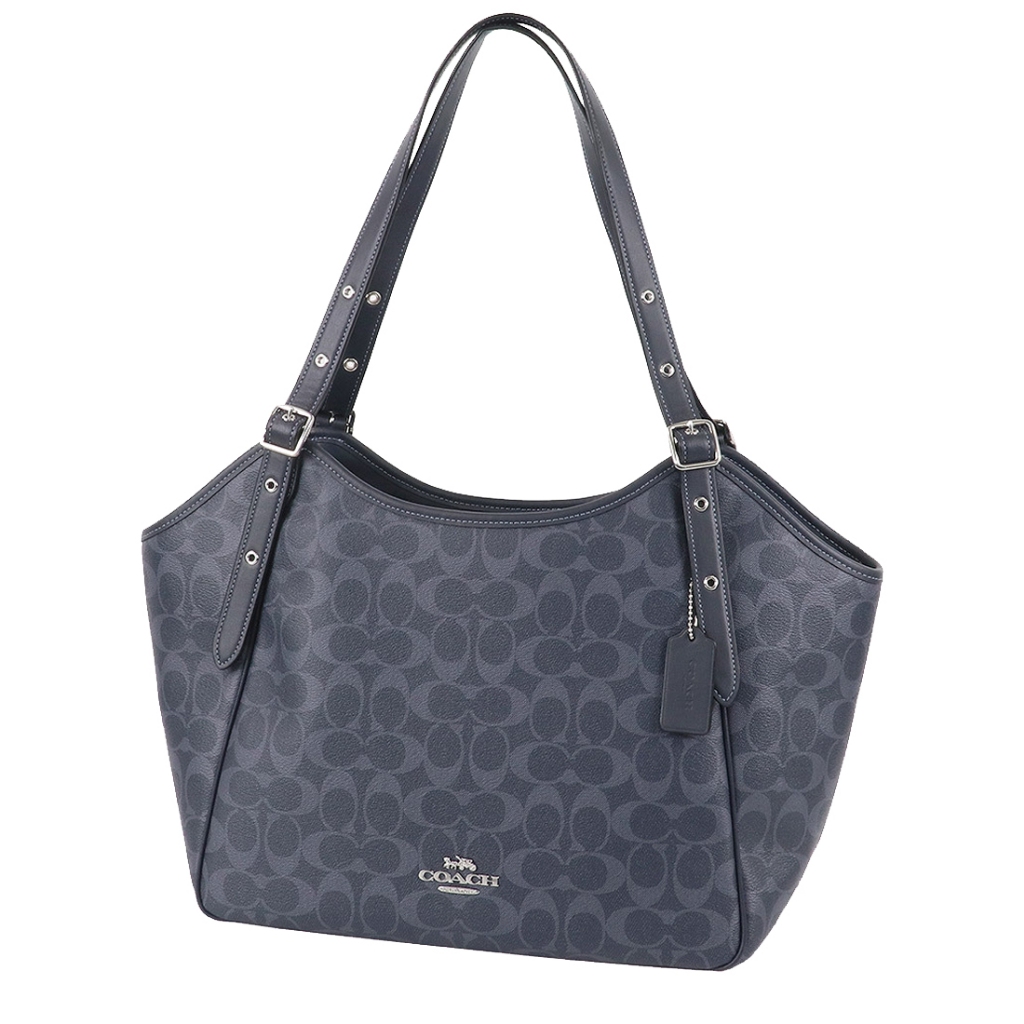 Coach Meadow Shoulder Bag In Signature Canvas in Denim/ Midnight Navy ...