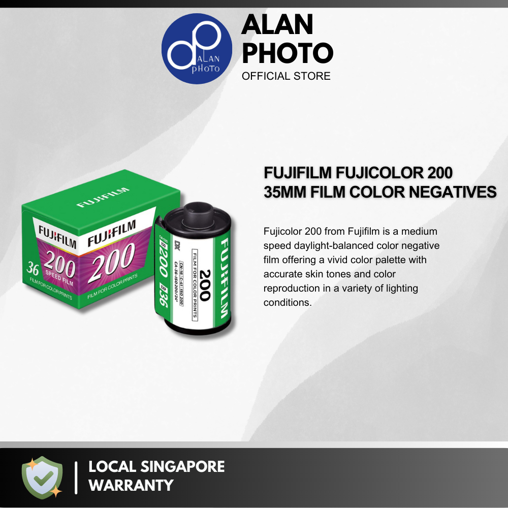 Fujifilm Fujicolor Speed 200 35mm Film Color Negatives (EXP 02/2025 ...