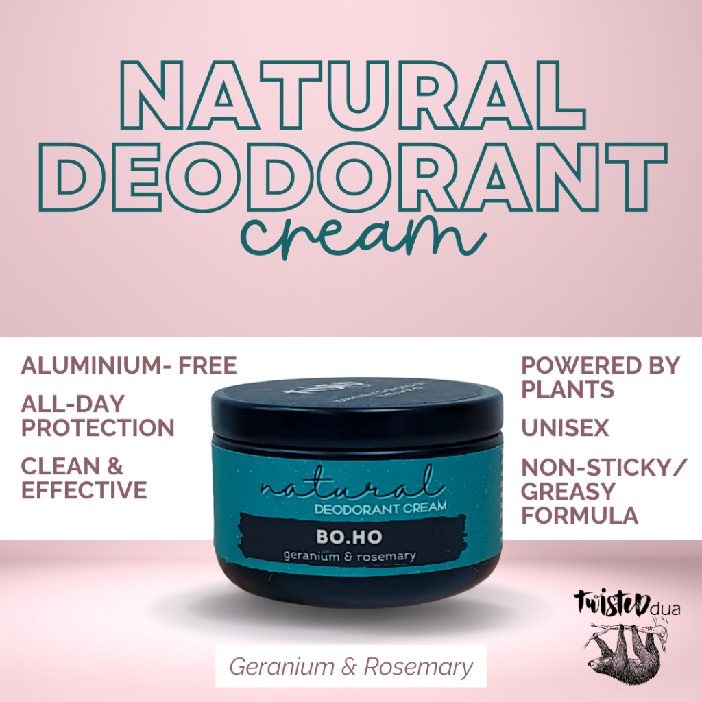 Twisted Dua NATURAL DEODORANT- bo.ho - fresh floral- aluminium and ...
