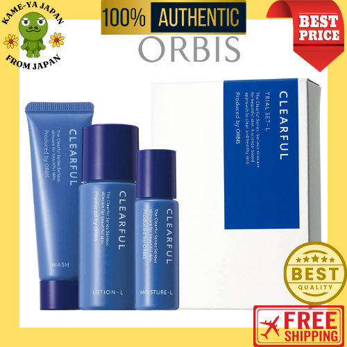 ORBIS Quasi-drug Clearful 2-week trial set Facial cleanser & lotion & moisturizer Refreshing ...