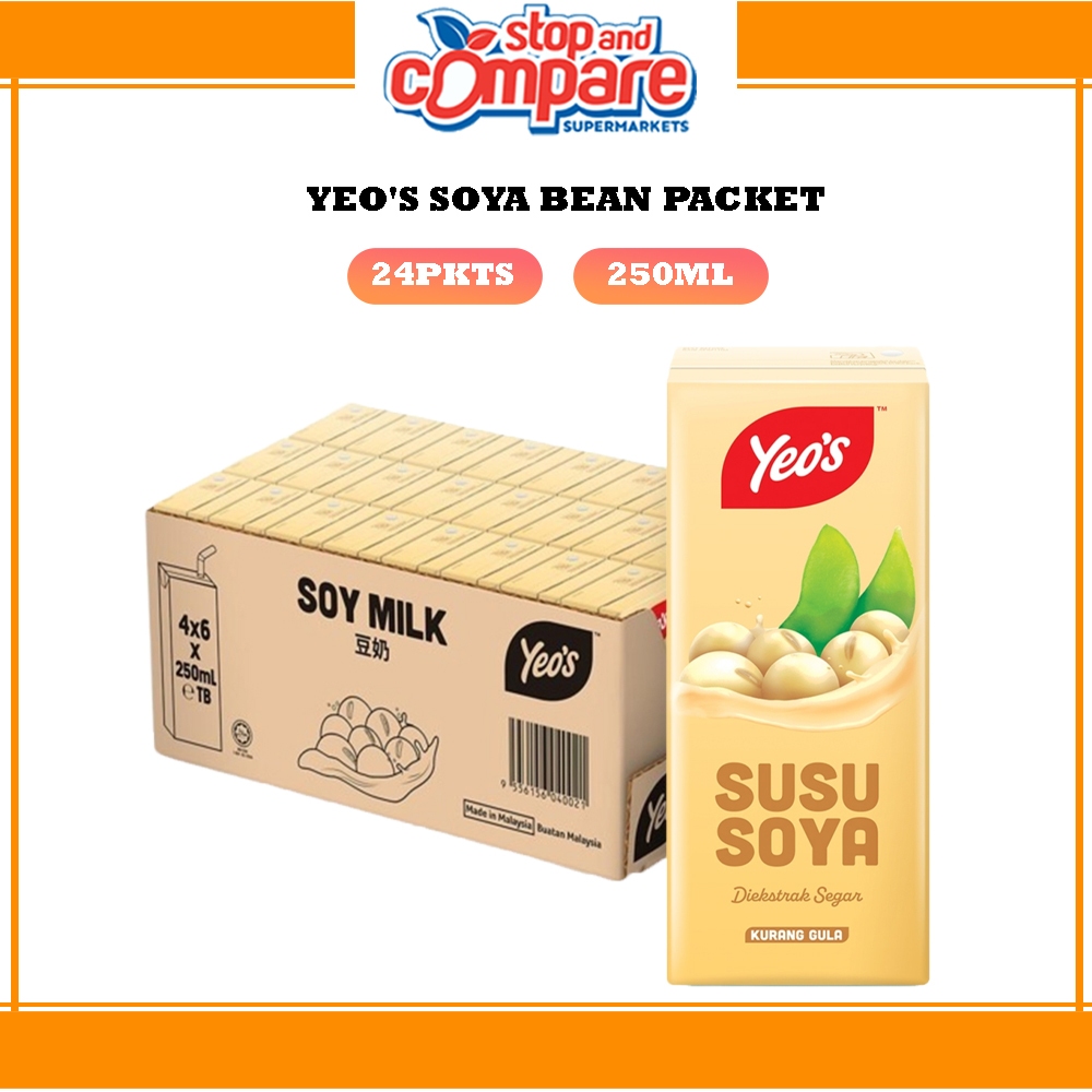 Yeo's Soya Bean Packet (24 x 250ml) | Shopee Singapore