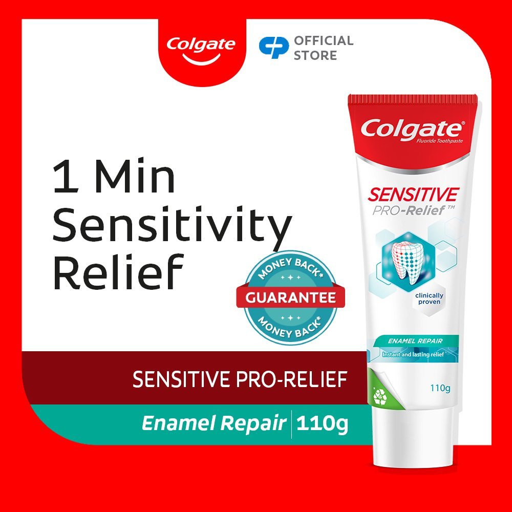 Colgate Sensitive Pro Relief Enamel Repair Toothpaste 110g | Shopee ...