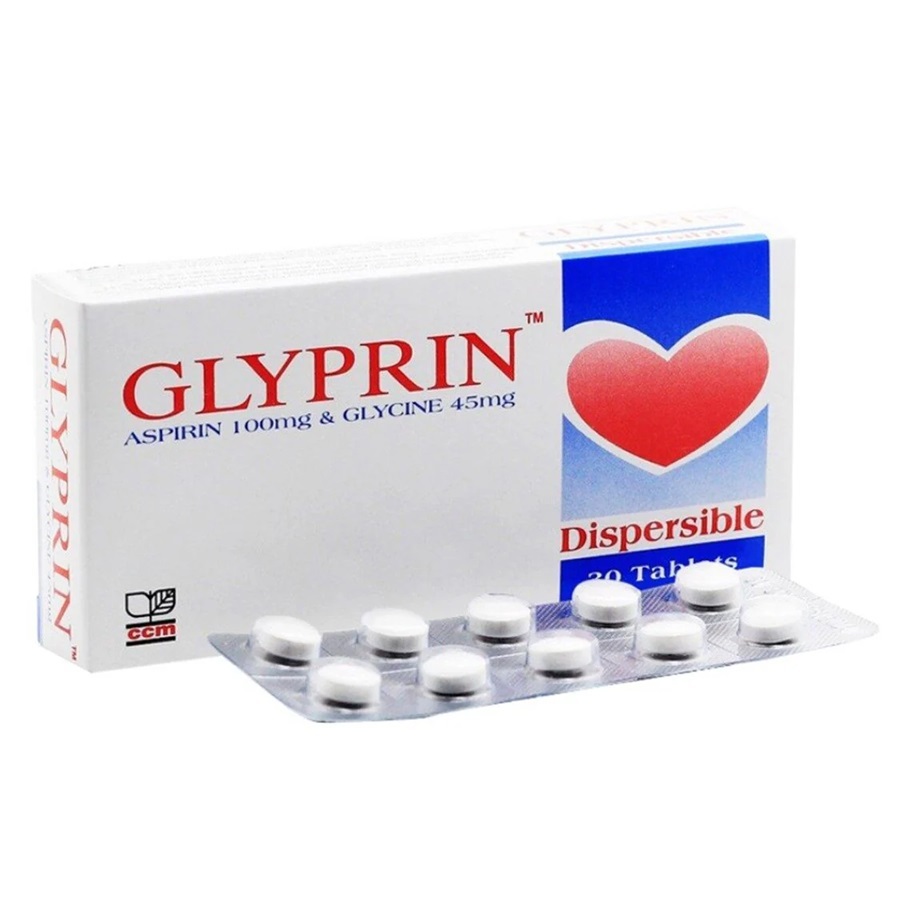 Glyprin 30 tablets - Aspirin 100mg & Glycine 45mg/ Generic of Cardiprin ...