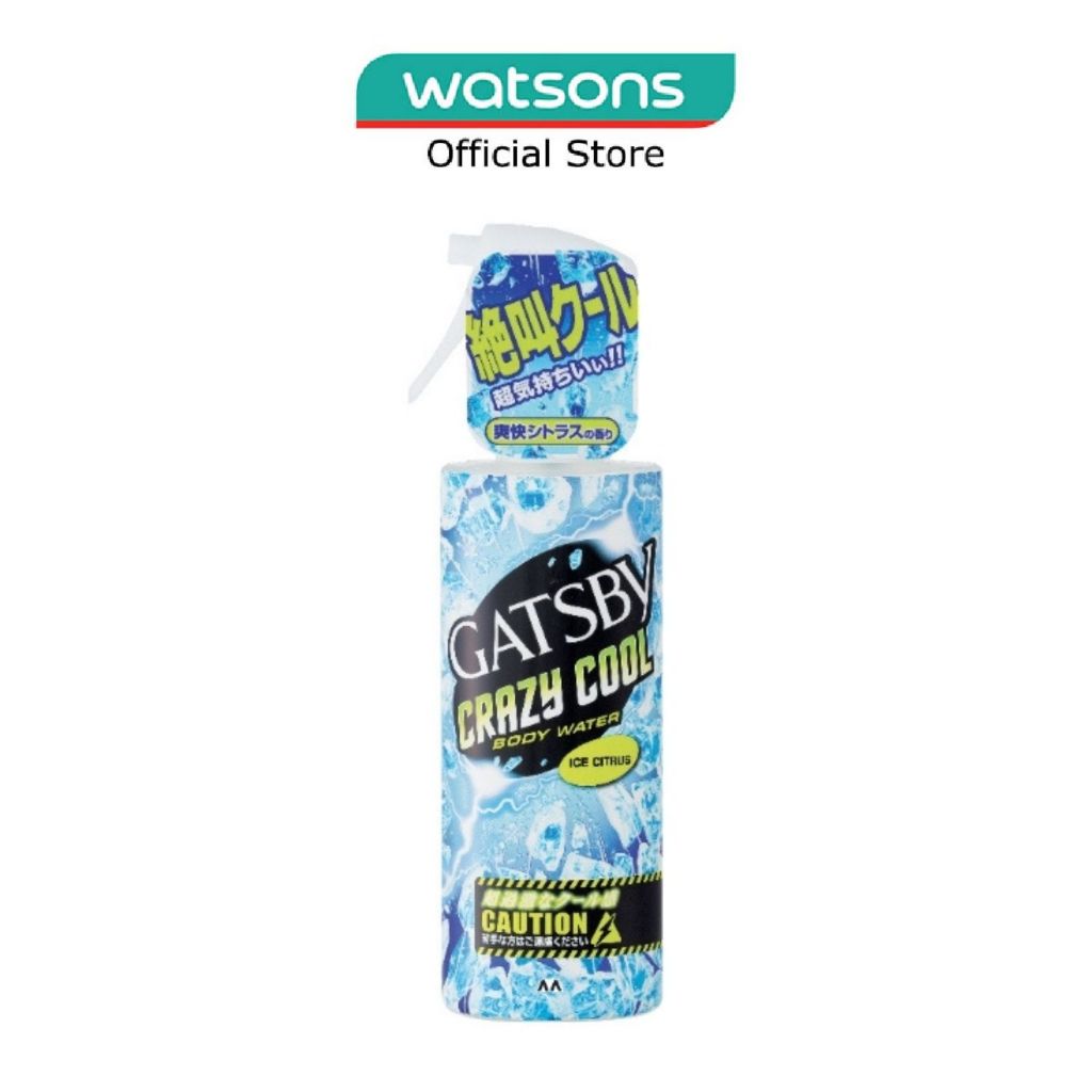 GATSBY Crazy Cool Body Water Ice Citrus 170ml | Shopee Singapore