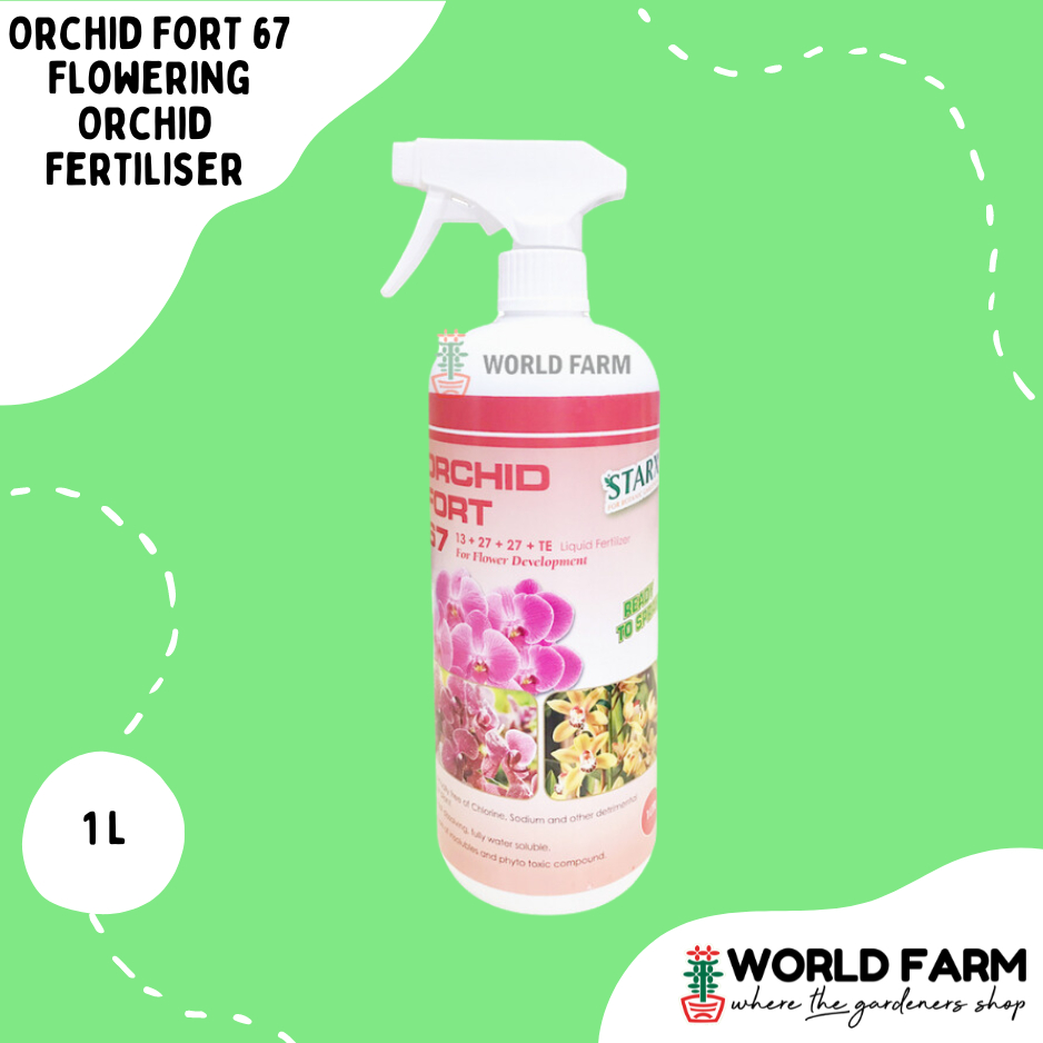 (1 Litre) Orchid Fort 67 Flowering Orchid Fertiliser / Fertilizer ...