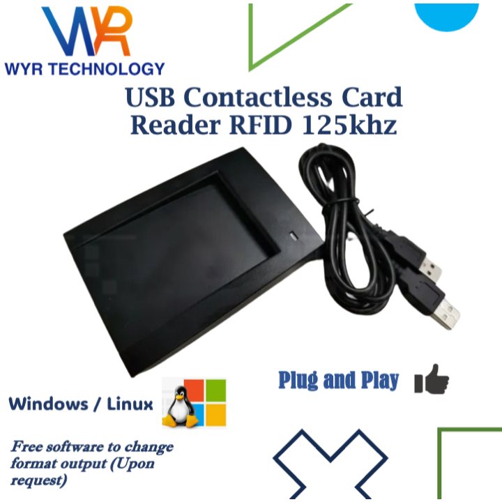 USB Contactless Card Reader RFID Mifare Card 13.56mhz (Windows / Linux ...