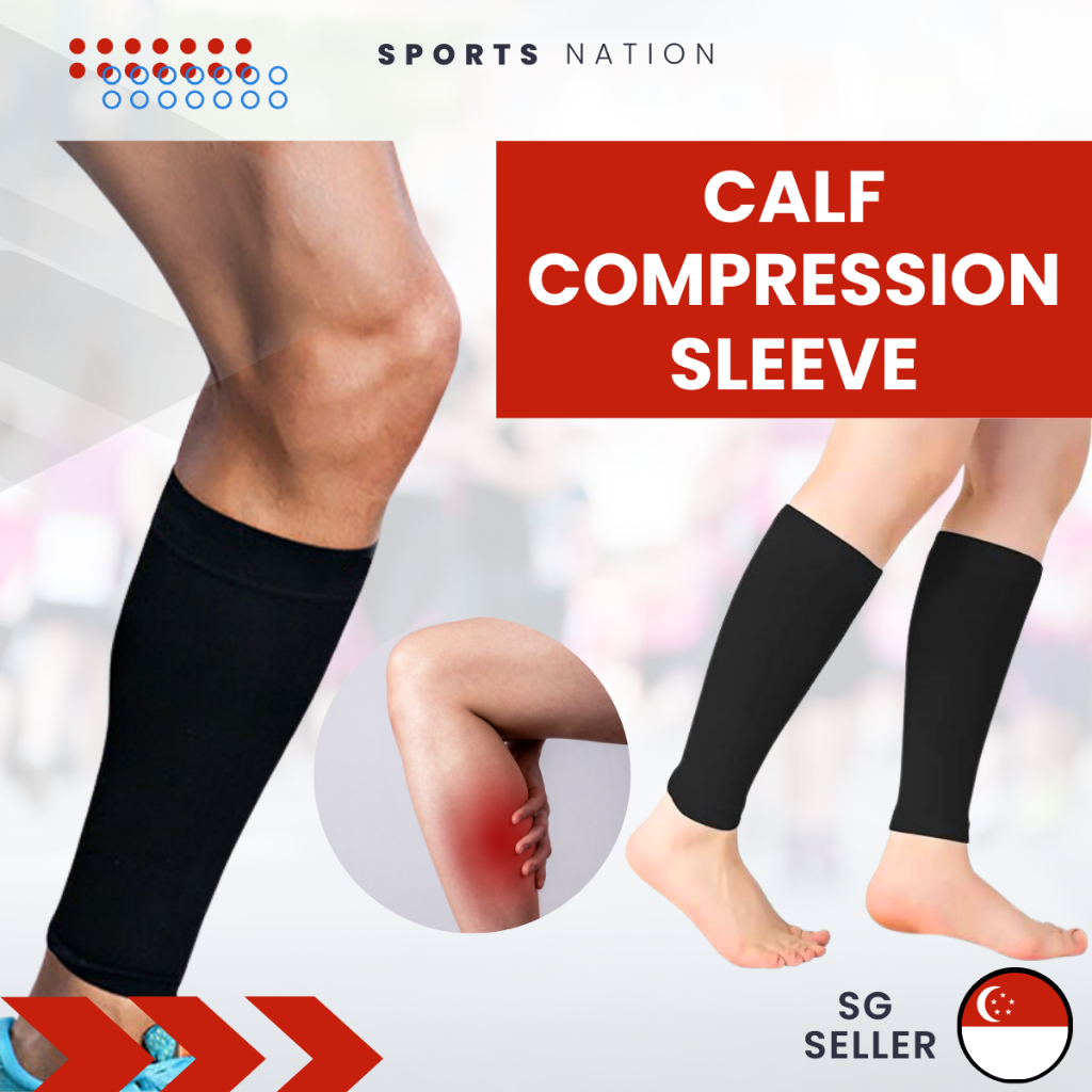 Calf Compression Sleeves for Leg Pain Relief Sports Fitnesss Workout ...