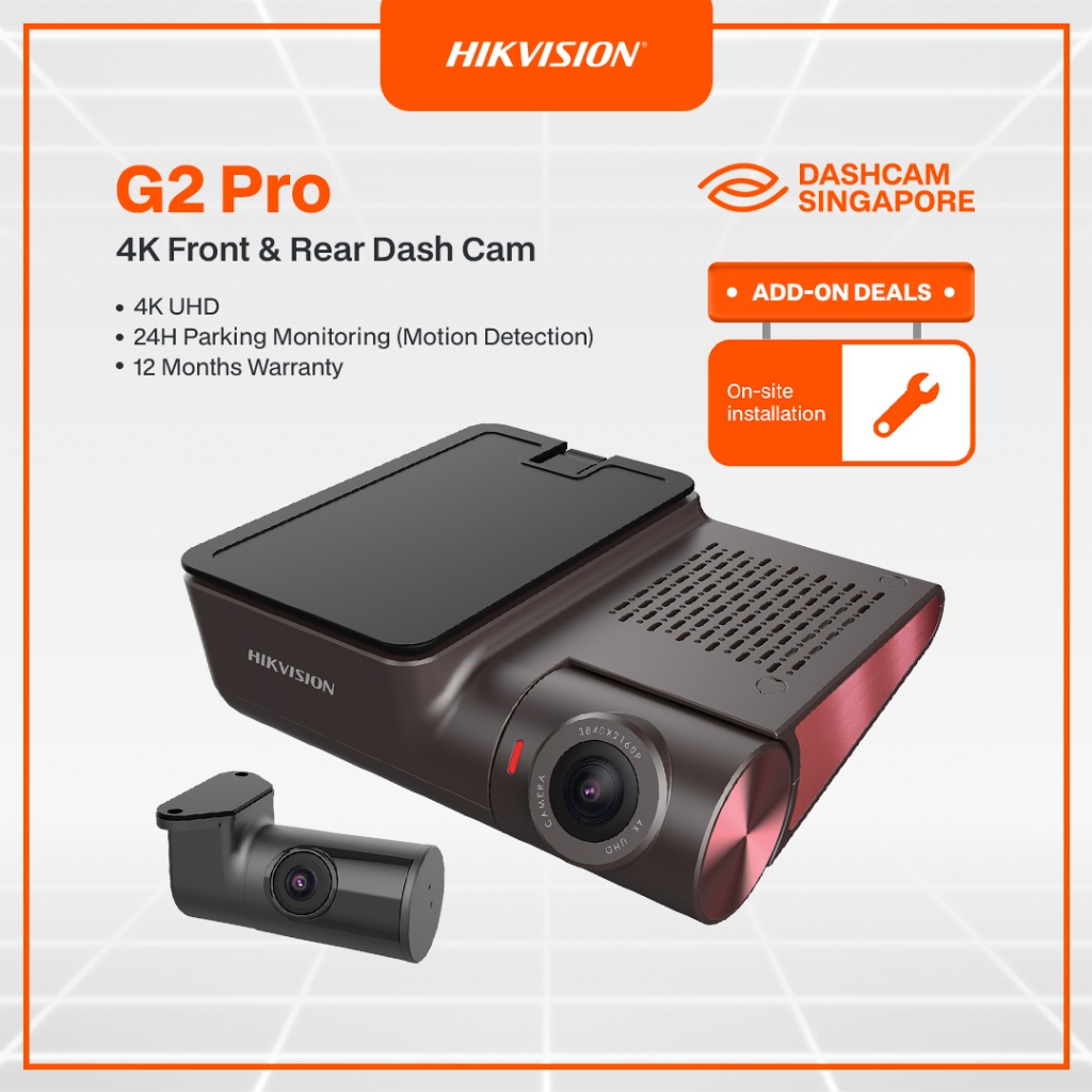 HikVision G2Pro 4K Ultra-HD Dashcam | Parking Motion Recording | SONY ...