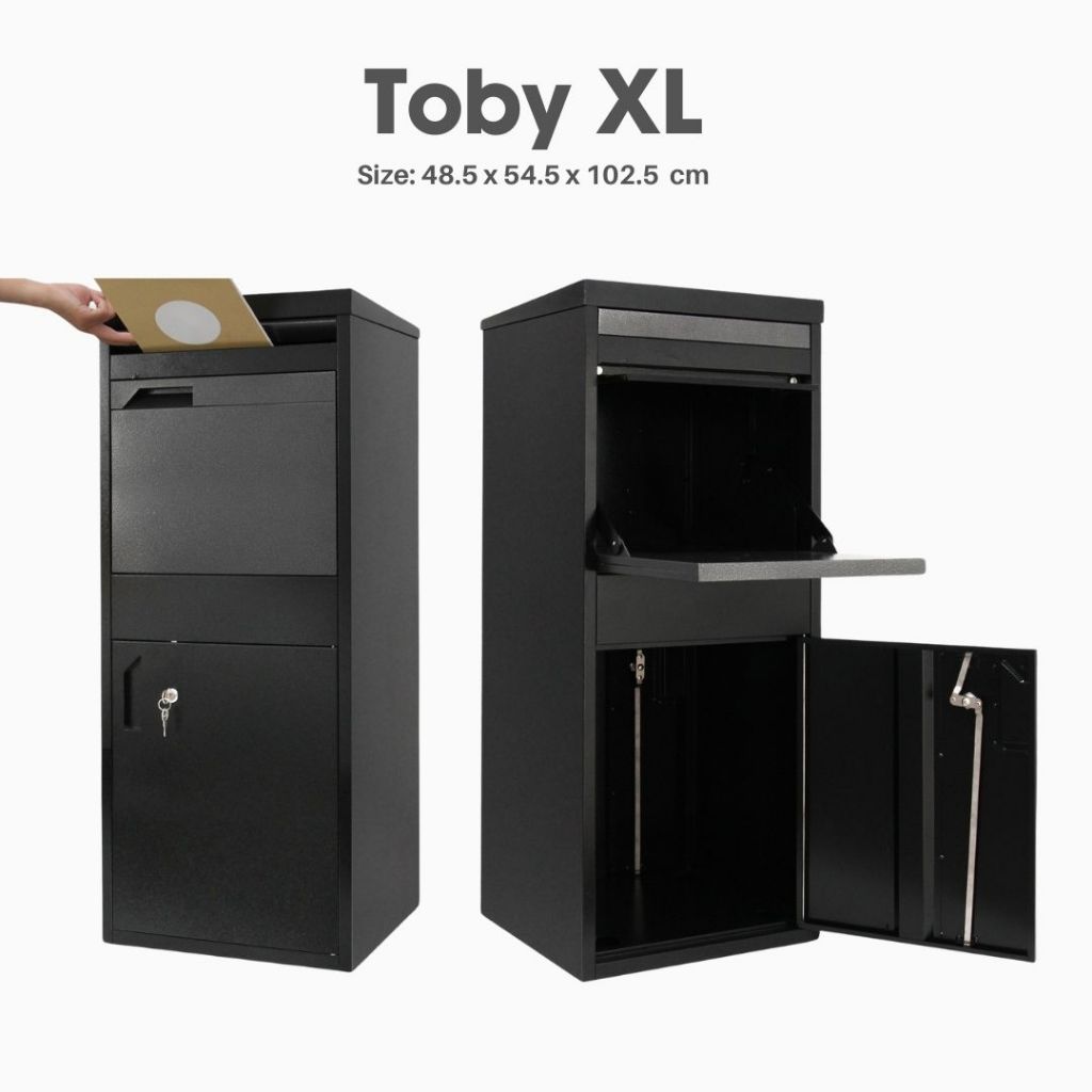 SG TOBY XL Large Parcel Delivery Mail Box Outdoor Parcel Drop Box HDB ...