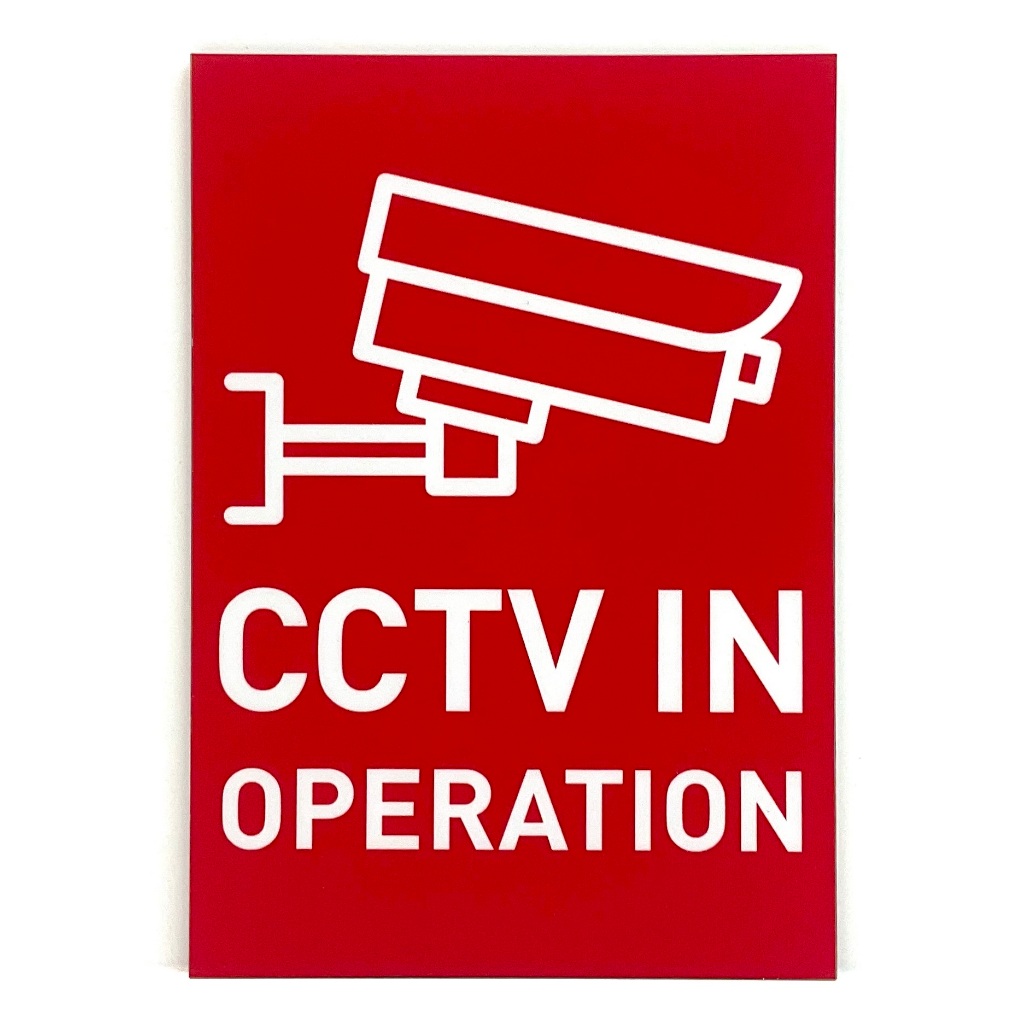 CCTV IN OPERATION SIGN/SIGNAGE | NOTICE SIGN, WARNING SIGN, SECURITY ...