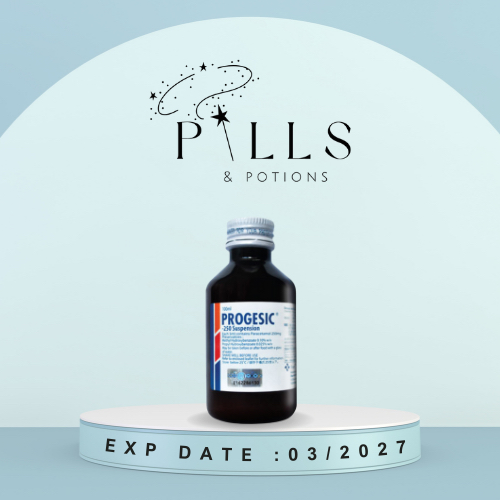 Progesic [Panadol] 250mg/5mL Suspension (Paracetamol) 100mL (Expiry: 03 ...