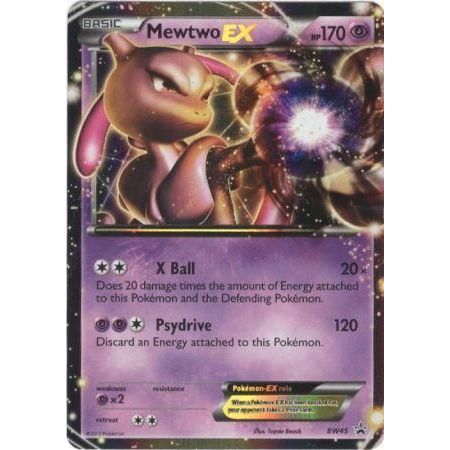 Pokemon TCG Card Mewtwo EX BW Black Star Promo BW45 Ultra Rare | Shopee ...