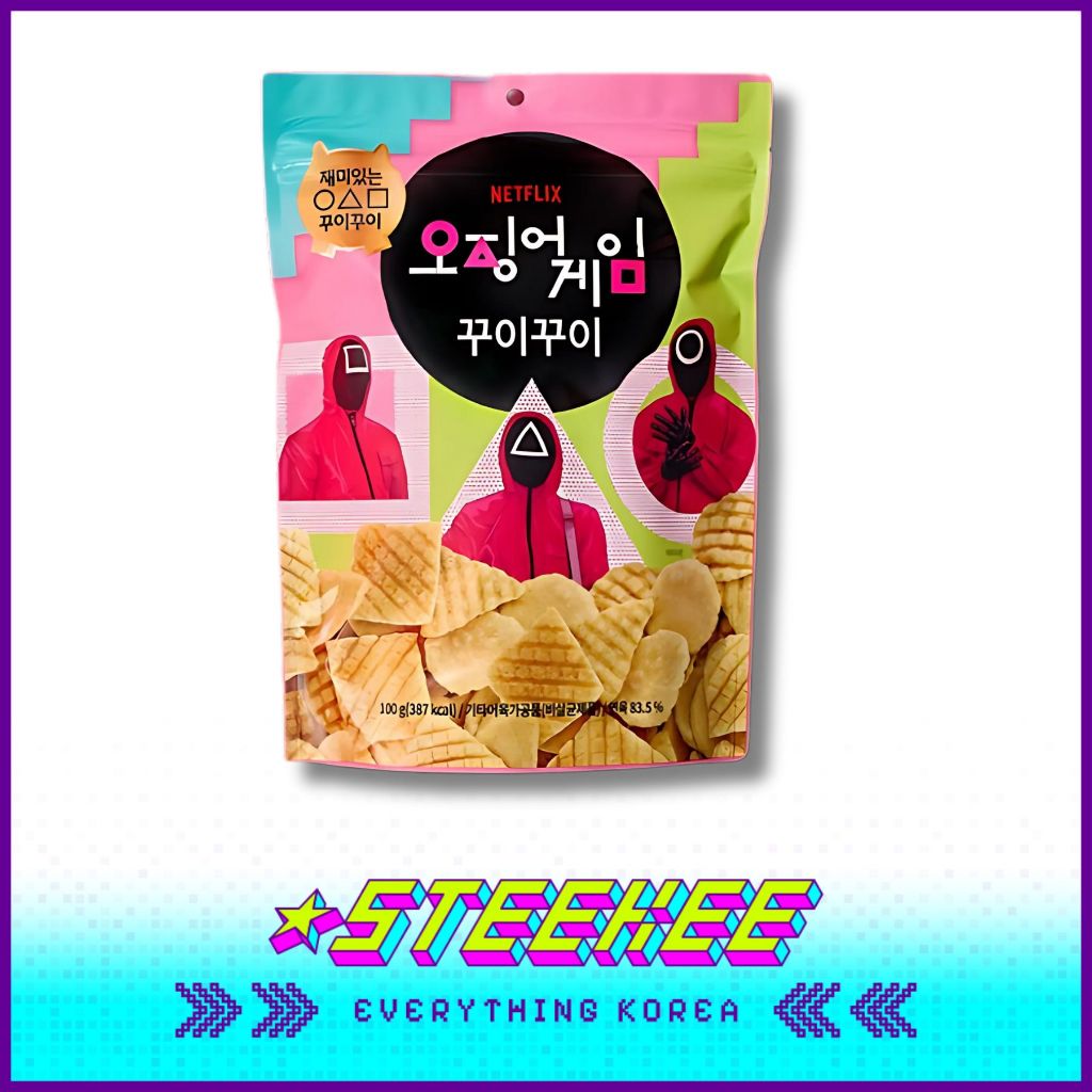 GS25 Netflix Squid Game Fish Snacks Chips Biscuit Kkui Kkui 100g by ...