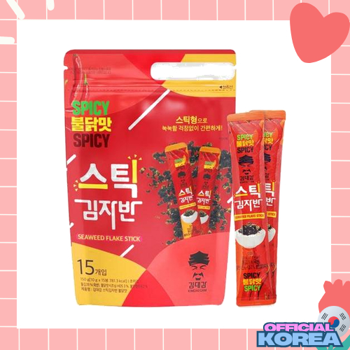 Kim Daegam Buldak Flavor Seaweed Flake Sticks (15 packs, 150g) | Shopee ...