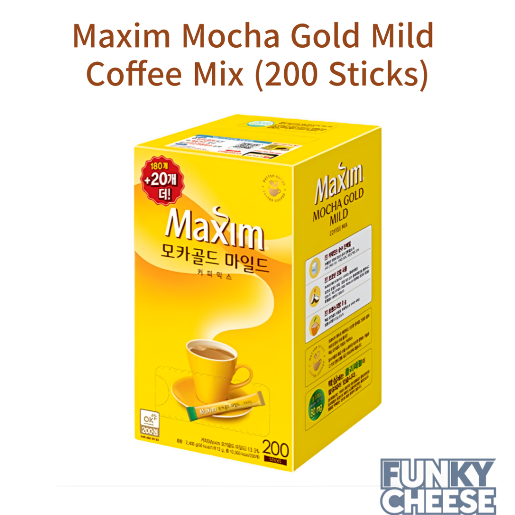 Maxim Mocha Gold Mild Coffee Mix (200 Sticks) | instant coffee, maxim ...