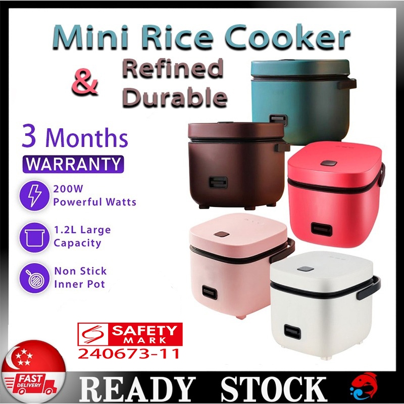 🇸🇬 [In Stock] Mini Rice Cooker Small Rice Cooker Non Stick ...