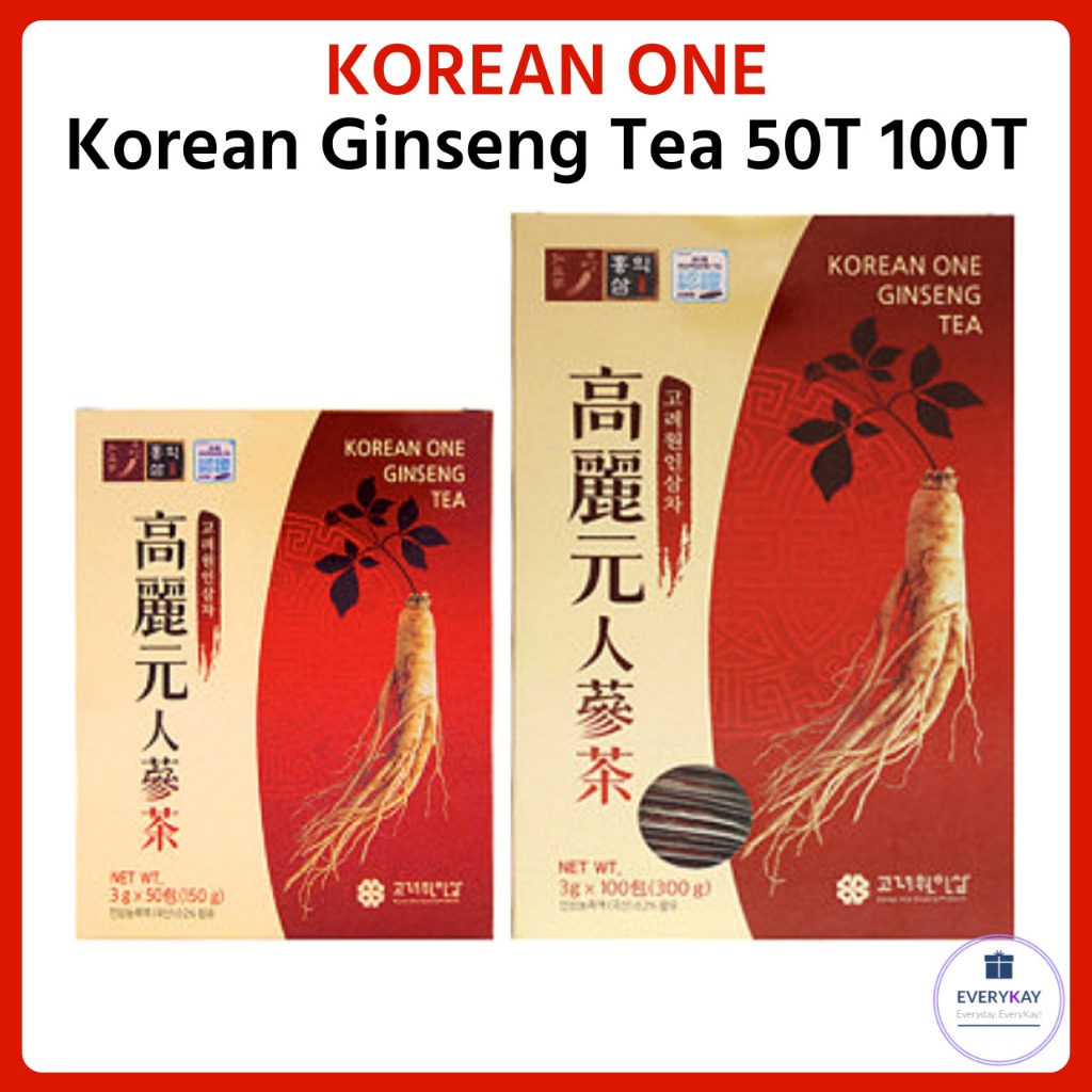 🇰🇷[KOREAN ONE] Korean Ginseng Tea Wooden Box 3g 50T 100T | Korean Healthy Tea | 韩国人参茶 | Teh ...