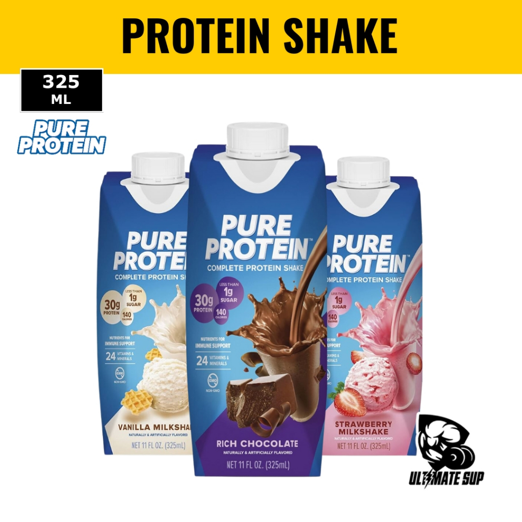 Pure Protein Shake, 30g Protein, Support Muscle, Vitamins, Keto ...