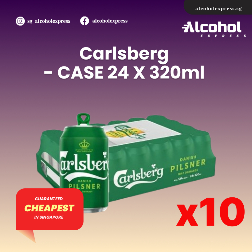 Carlsberg Beer 24 320ml x 10 Ctn (BBD 02/26) | Shopee Singapore