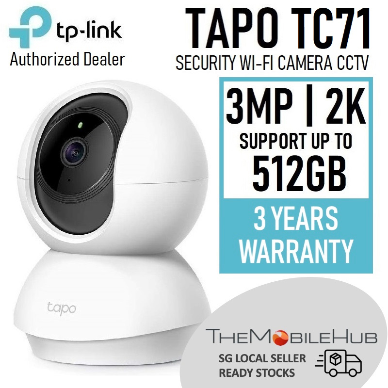 TP-Link Tapo TC71 Security IP Camera WI-FI CCTV 3MP 2K Night Vision ...
