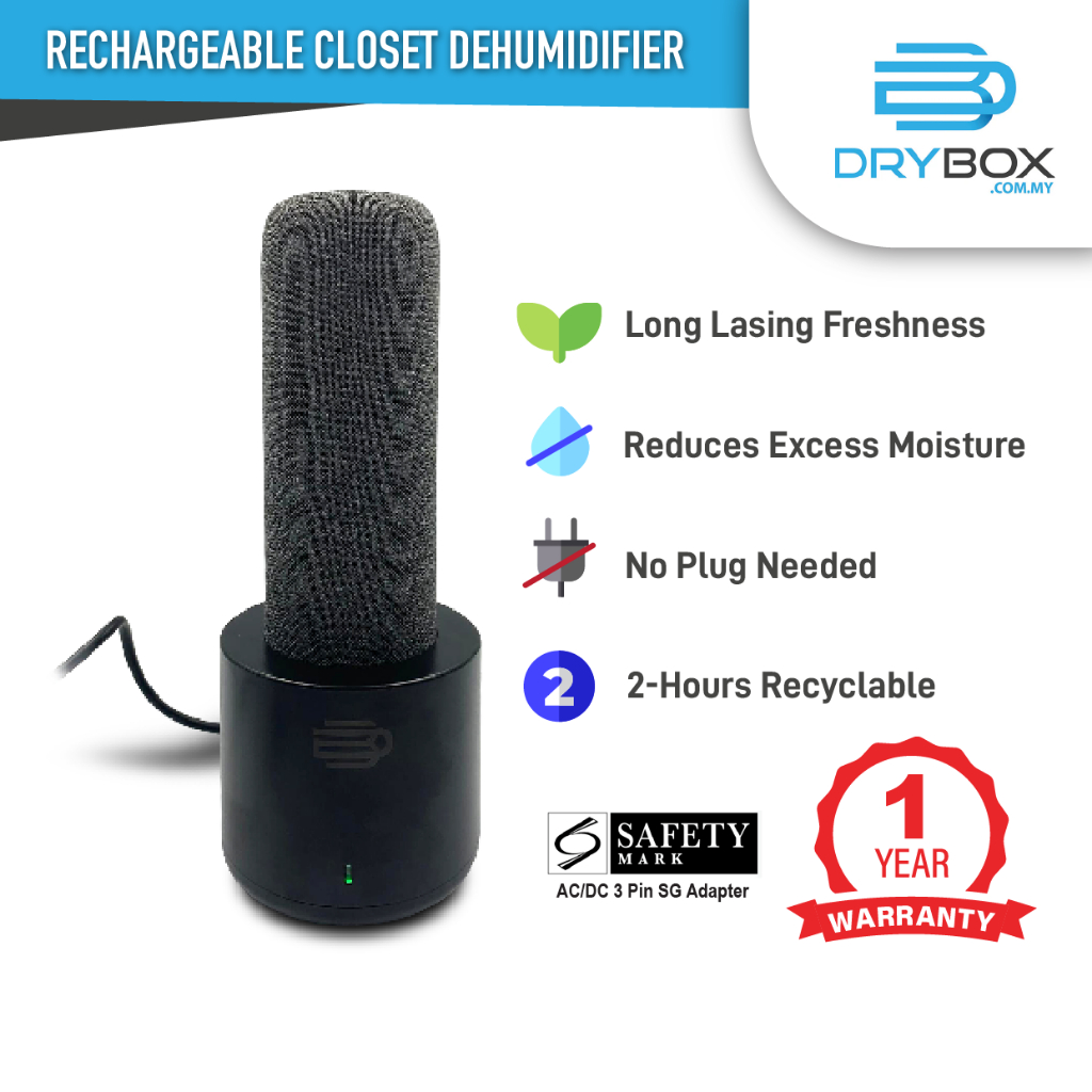 DryBox Original Eco Electric Rechargeable Closet Dehumidifier | Reduce ...