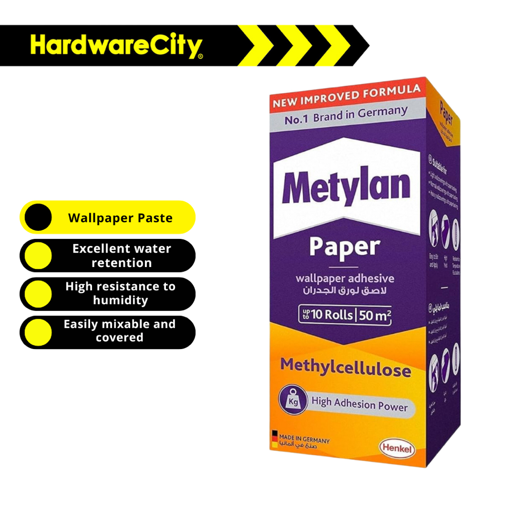 Metylan Wallpaper Paste METYLCELLULOSE High Adhesion Power 125g ...