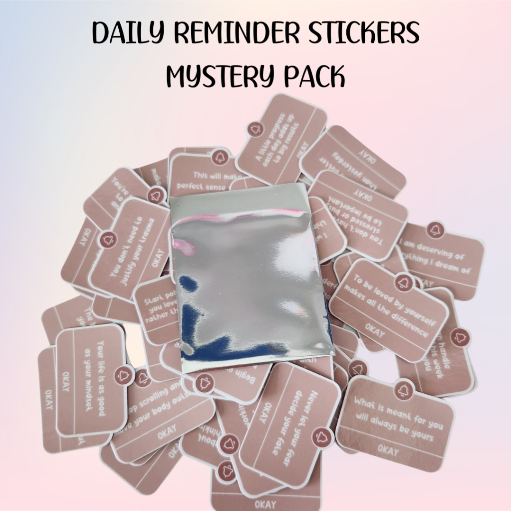 Motivational Daily Reminder Mystery Sticker Pack | Random Stickers ...